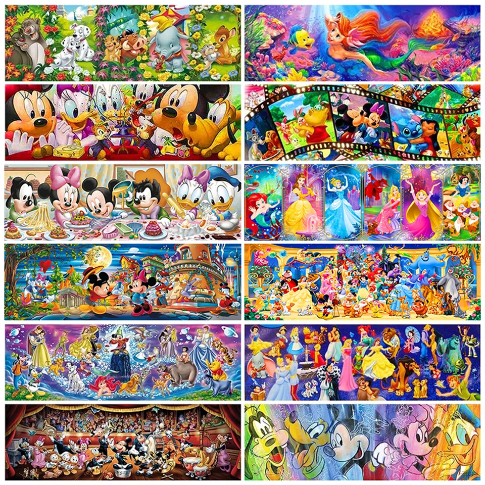 Disney Diamond Art 5D Full Drill Diamond Painting Princess Mickey Mouse ...
