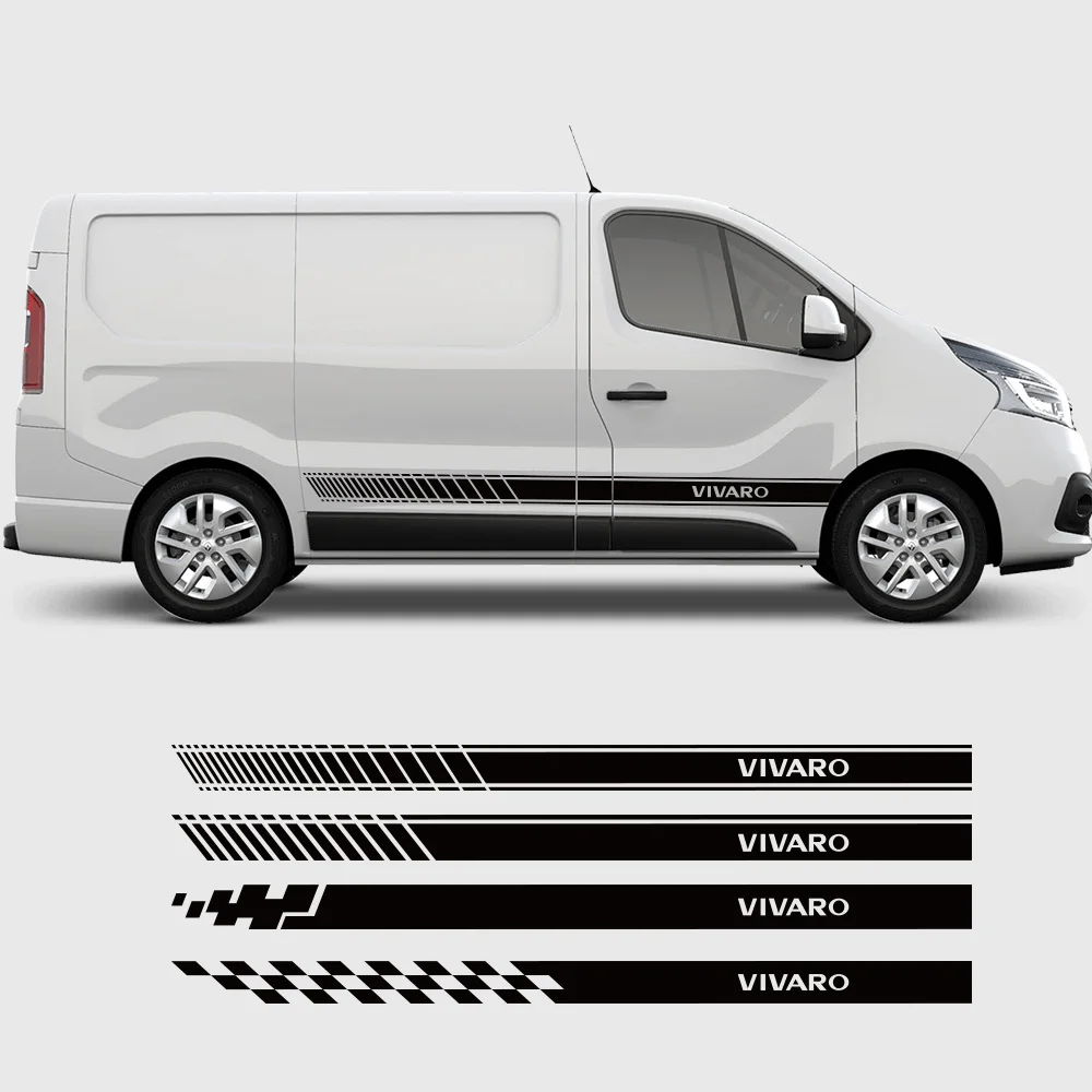 2PCS-Car-Stickers-For-Vauxhall-Opel-Vivaro-Accessories-Camper-Van-Side ...