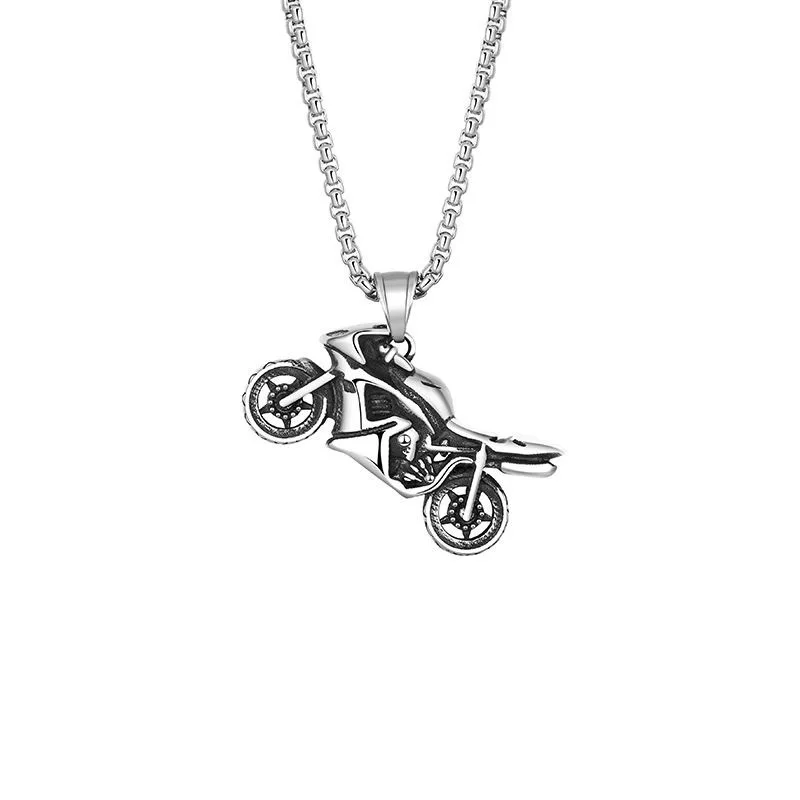 Vintage-Titanium-Steel-Box-Chain-Necklace-Alloy-Harley-Motorcycle ...