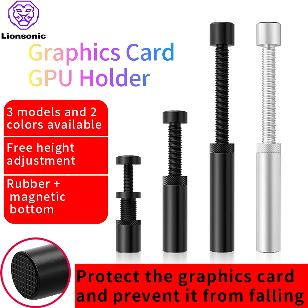 Graphics Card GPU Holder Support Adjustable Telescopic Rotary Screw ...
