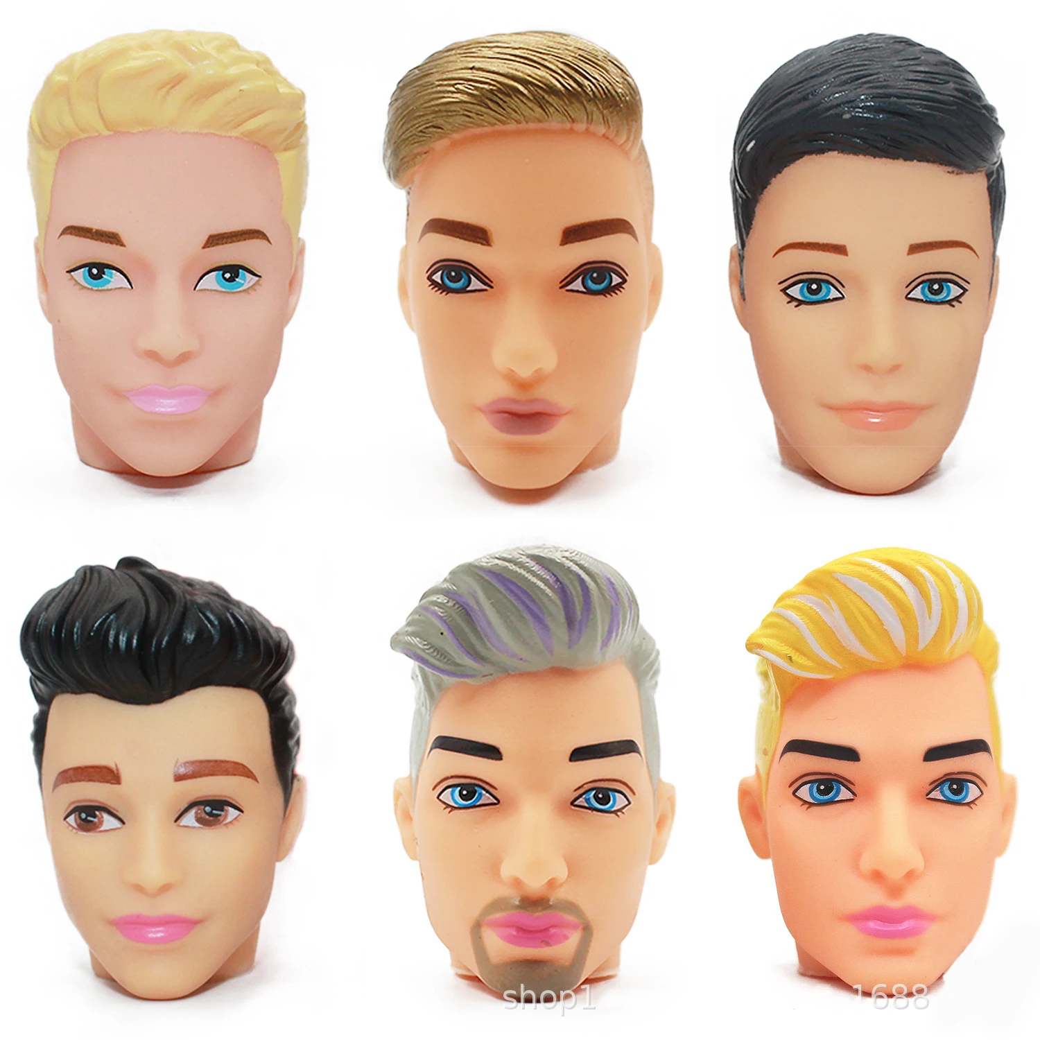 Multiple-Styles-Available-Girl-Doll-Boyfriend-Ken-Man-Head-Fits-30cm ...