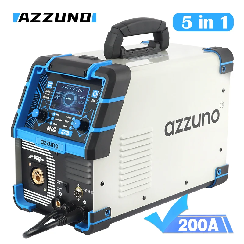 AZZUNO-MMA-MIG270L-200A-semi-automatic-MMA-TIG-MIG-Welder-5-IN1-for-Gas ...