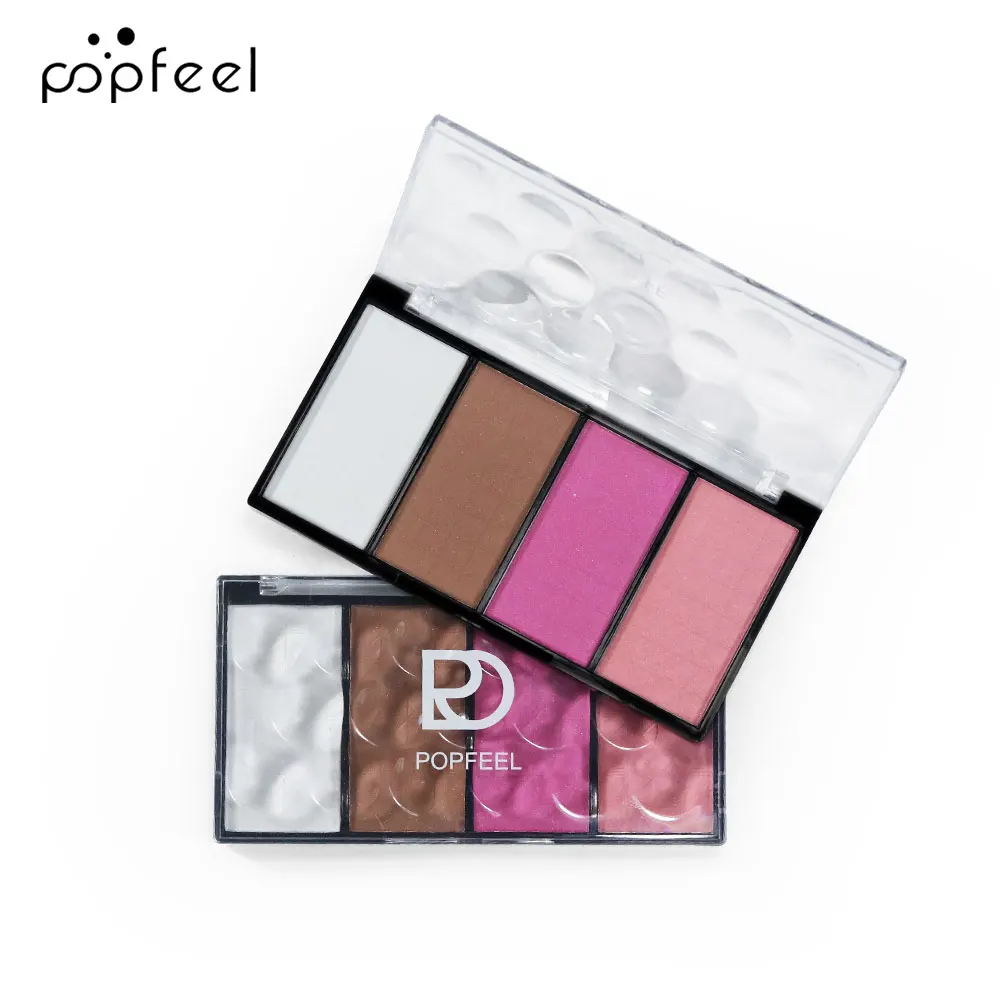 POPFEEL-Blush-And-Shading-Powder-Palette-Highlighter-Contour-Makeup ...