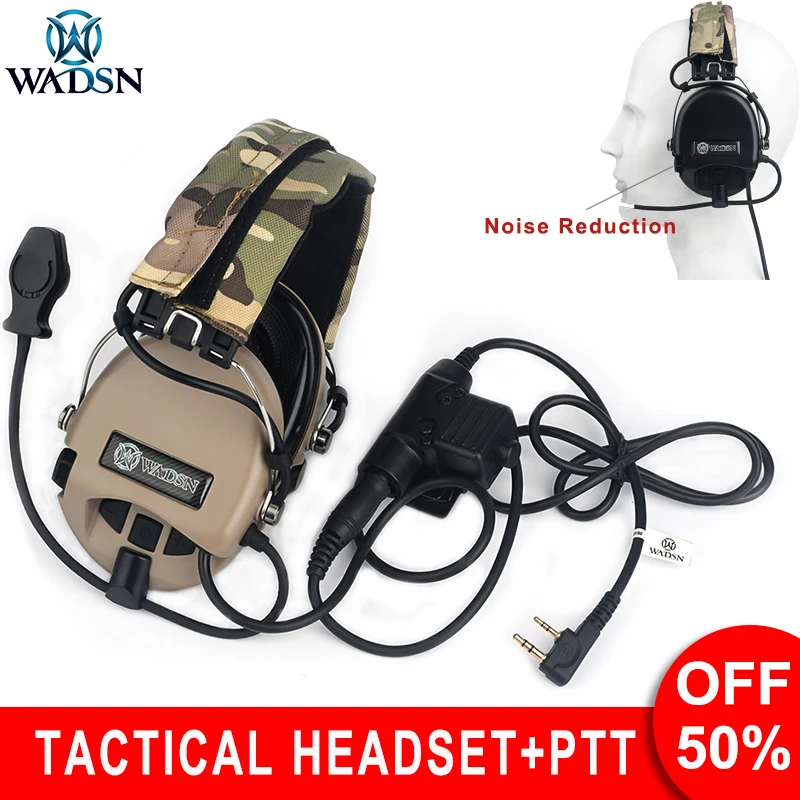 WADSN-MSA-Outdoor-Hunting-Headset-Sordin-Tactical-Headsets-with-U94 ...