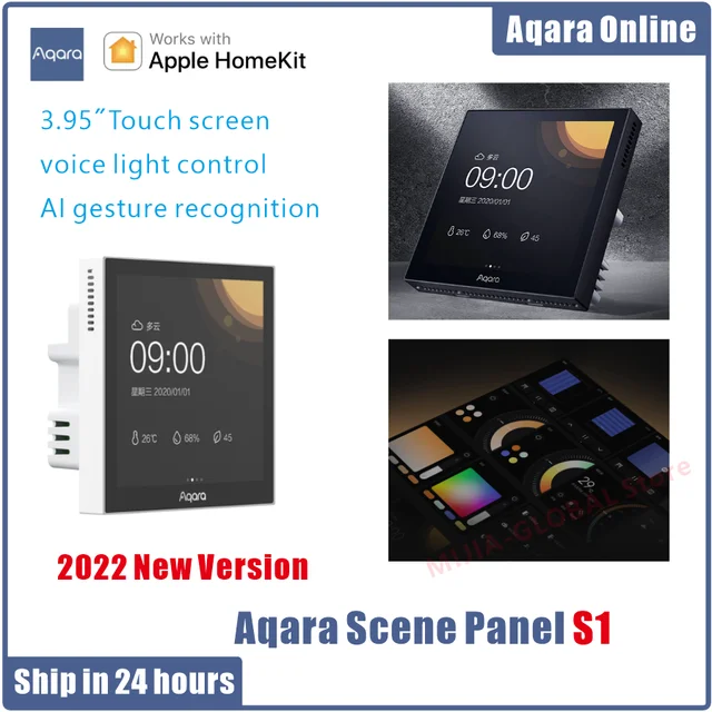Aqara Scene panel S1 Touch Screen Homekit Voice Light Control AI ...