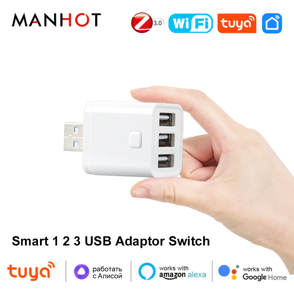 Tuya-WIFI-Zigbee-Smart-Micro-USB-Adapter-1-2-3-Switch-5V-Mini-USB-Power ...