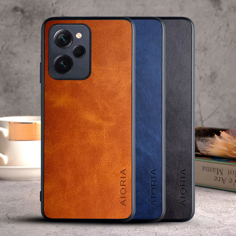 Case-for-Poco-X5-Pro-5G-coque-Luxury-Vintage-leather-Skin-Phone-cover ...