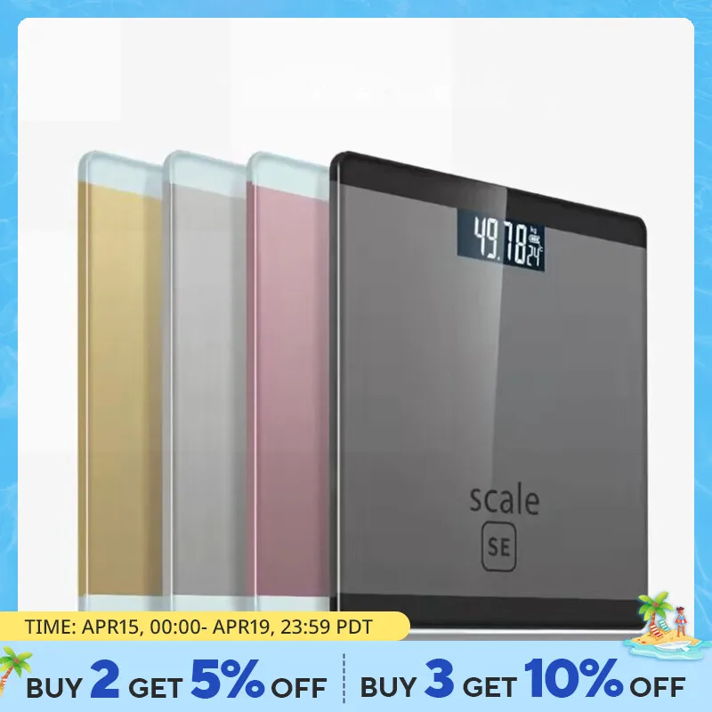 Square-Color-26cm-Electronic-Scale-Called-Tempered-Glass-Smart-Body-Fat ...