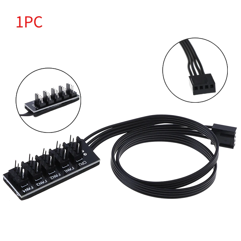 NEW-Power-Cable-Hub-Splitter-Adapter-40cm-1-to-5-4-pins-TX4-PWM-CPU ...