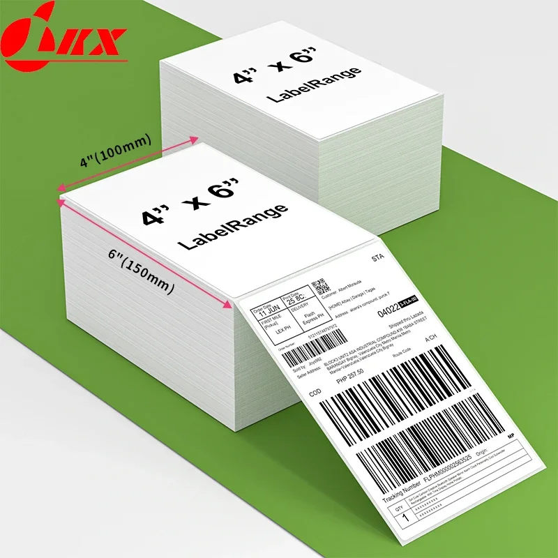 LKX-4x6-Thermal-Label-Printer-Paper-Shipping-Barcode-Sticker-Fold ...
