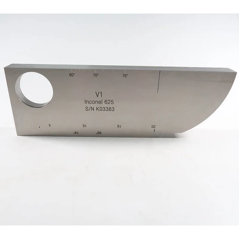 V1 Angle Beam Ultrasonic Calibration Test Block Inconel Test Block ...