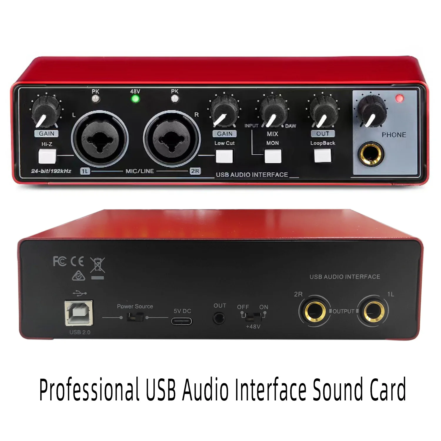 Interface-Audio-pour-enregistrement-carte-son-professionnelle-Portable ...