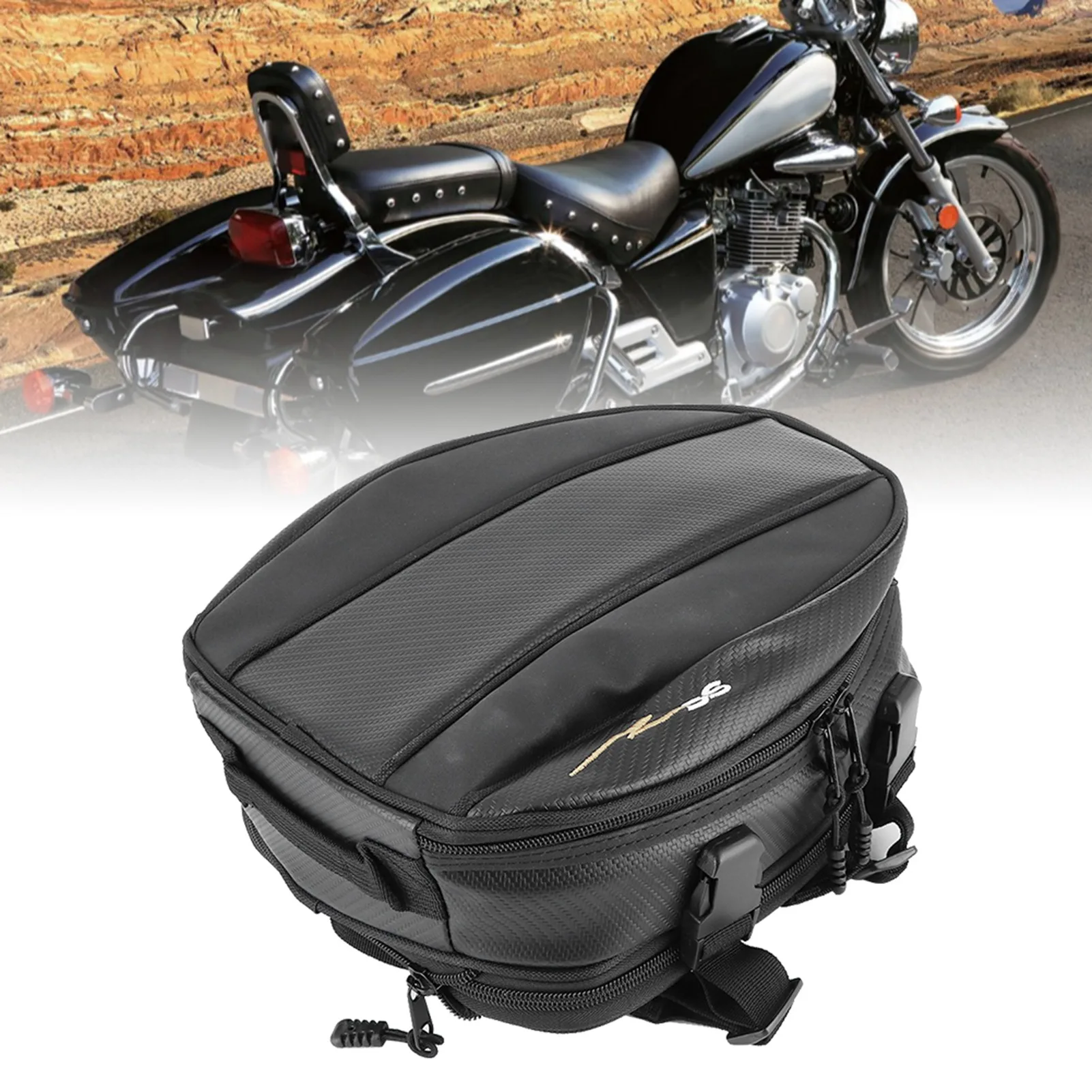 Motorcycle-Rear-Seat-Bag-Waterproof-Oxford-Cloth-Helmet-Bag-High ...