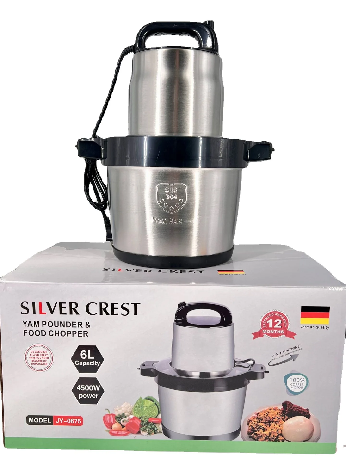 Silver-Crest-Copper-Fufu-Blender-Meat-Grinder-Kitchen-Food-Processor ...