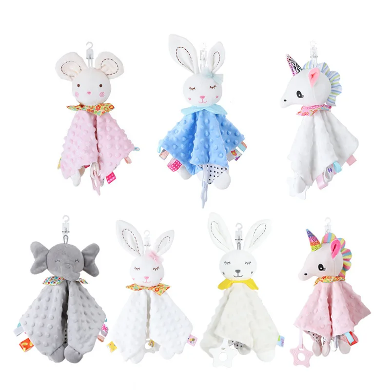 Baby Plush Stuffed Toys Cartoon Bear Bunny Soothe Appease Towel Appease ...