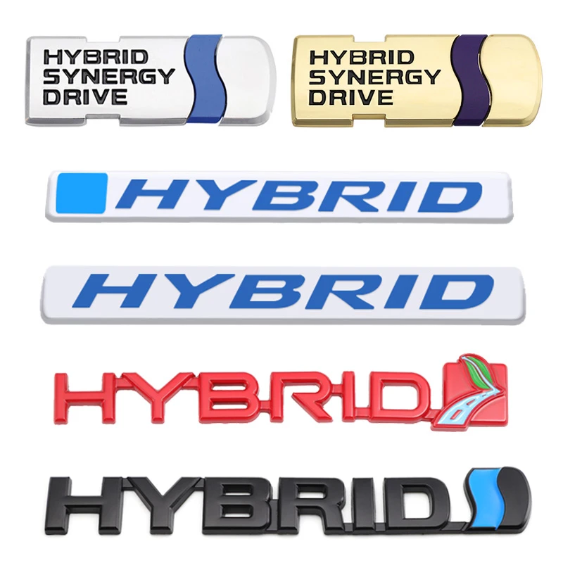 Car Sticker Hybrid Logo Emblem Badge Decal For Toyota Auris Prius Rav4 ...