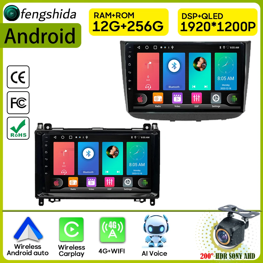 Car-Radio-Carplay-For-Mercedes-Benz-Vito-2-W639-Viano-2-W639-2003-2015 ...