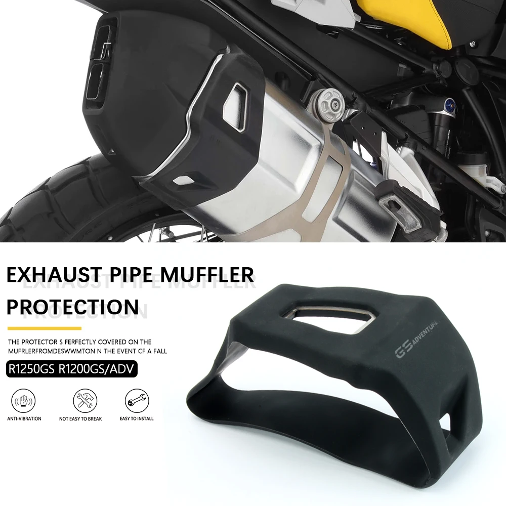 Motorcycle-Rear-Exhaust-Pipe-Muffler-Silencer-Anti-Drop-Falling-Glue ...