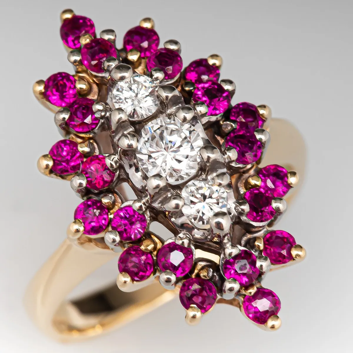 Vintage-Luxury-Designer-Marquise-Ruby-Rings-for-Women-Amethyst-Boho ...