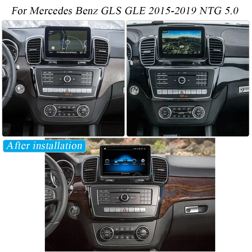 128gb Car Stereo Receiver 2 Din Android For Mercedes Benz Gle Gls Gl Ml ...