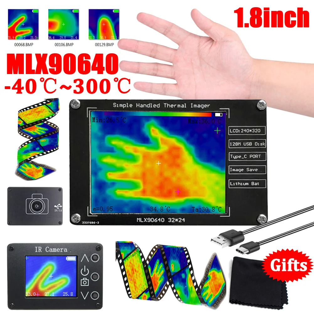 MLX90640-1-8inch-Thermal-Imager-Infrared-Sensor-LCD-160-120-Resolution ...