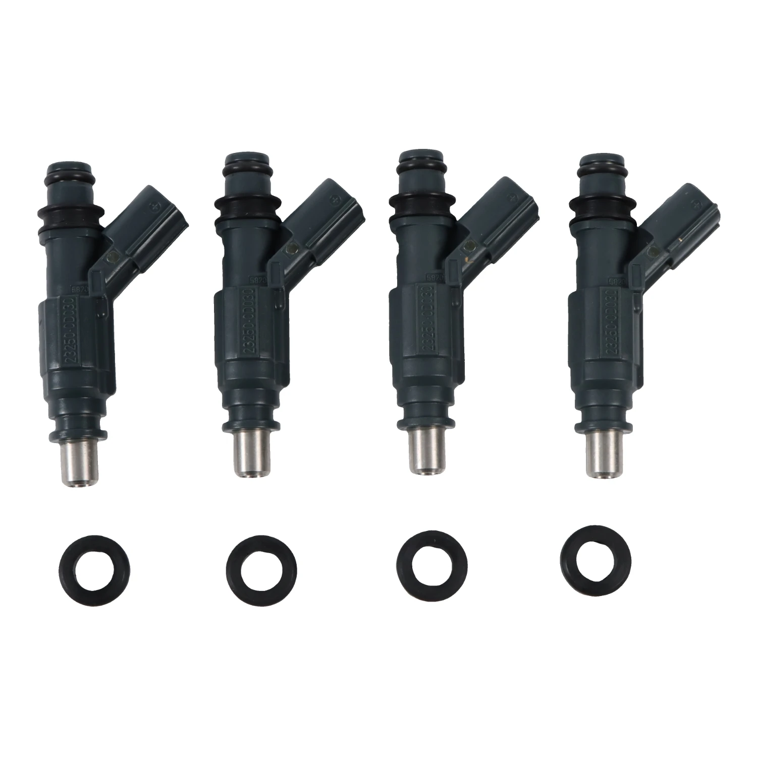 4 Pcs Fuel Injectors 23250-0D030 Fit Toyota Corolla Auris Avensis ZZE12 ...