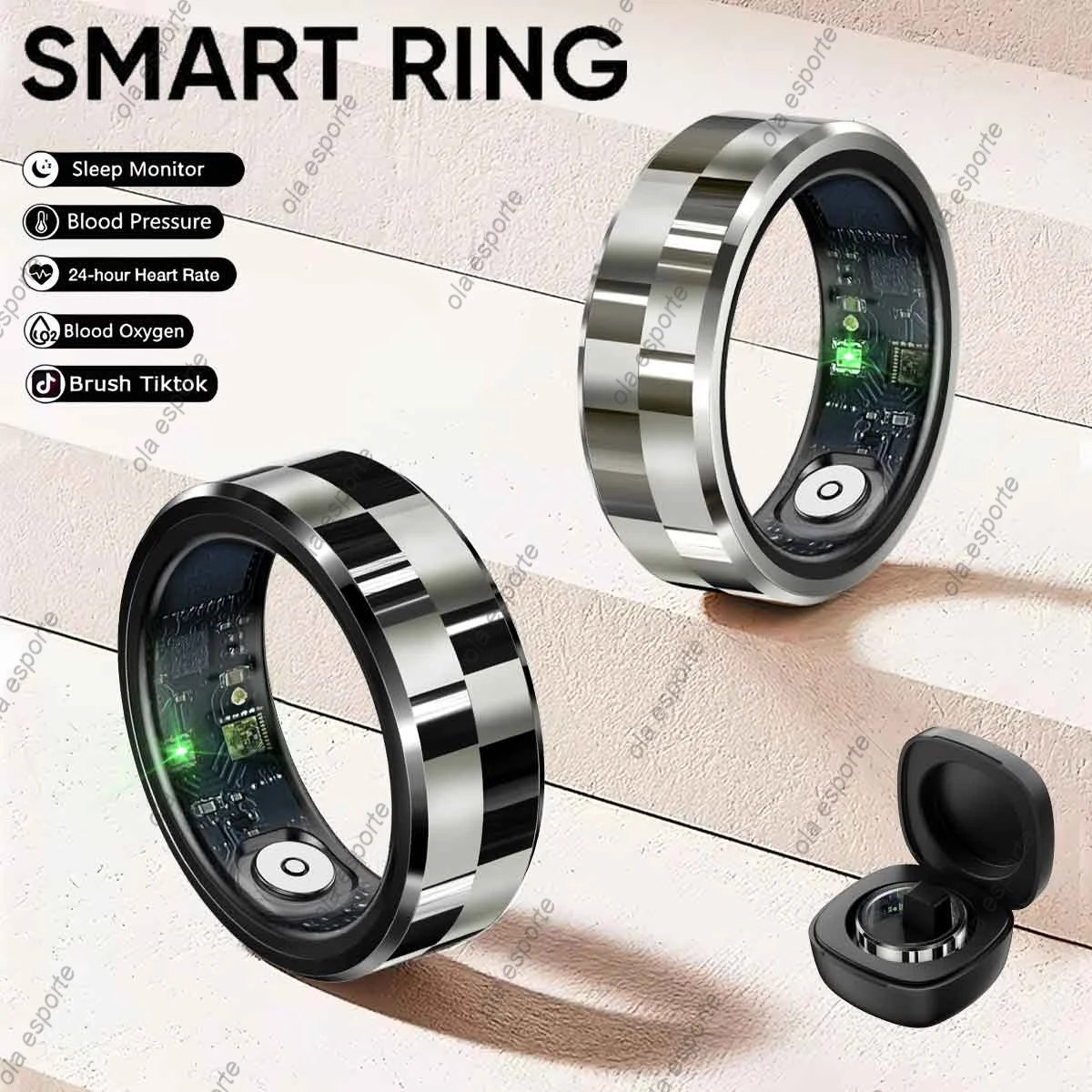 For-Xiaomi-Smart-Ring-Heart-Rate-Blood-Oxygen-Sleep-Monitor-Health ...