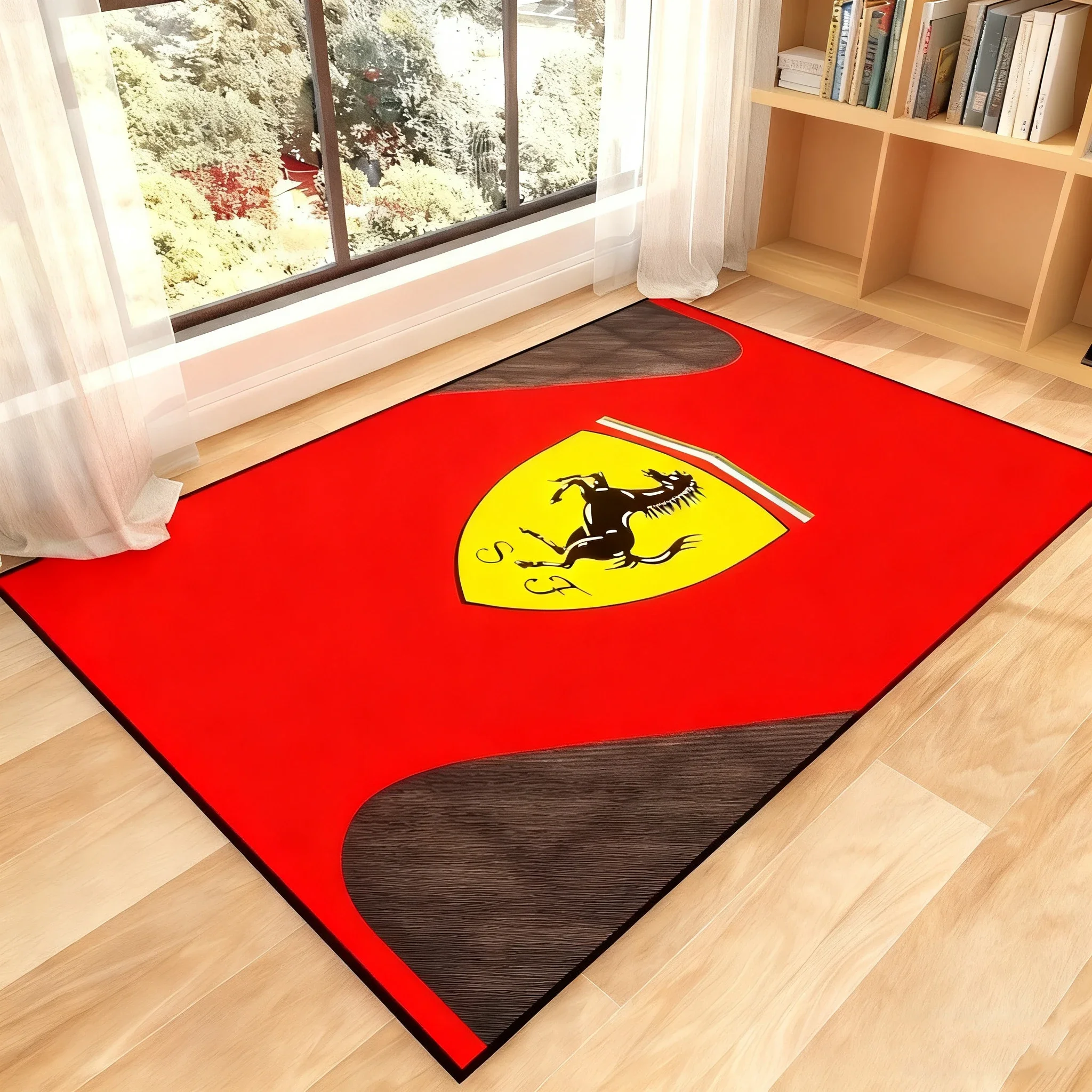For Ferrari Emblem Racing Team Anti slip Foldable Stain Resistant ...