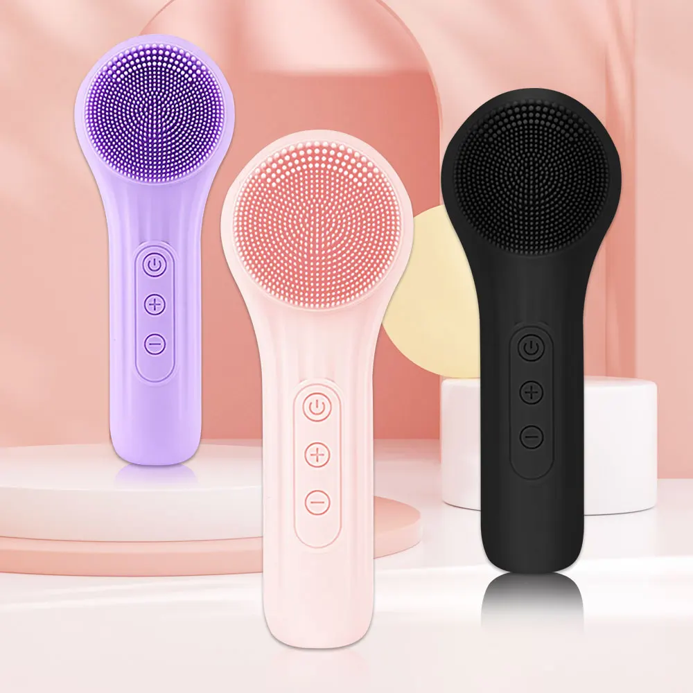 Silicon-Sonic-Facial-Cleansing-Brush-Rechargeable-Scrubber-Exfoliating ...