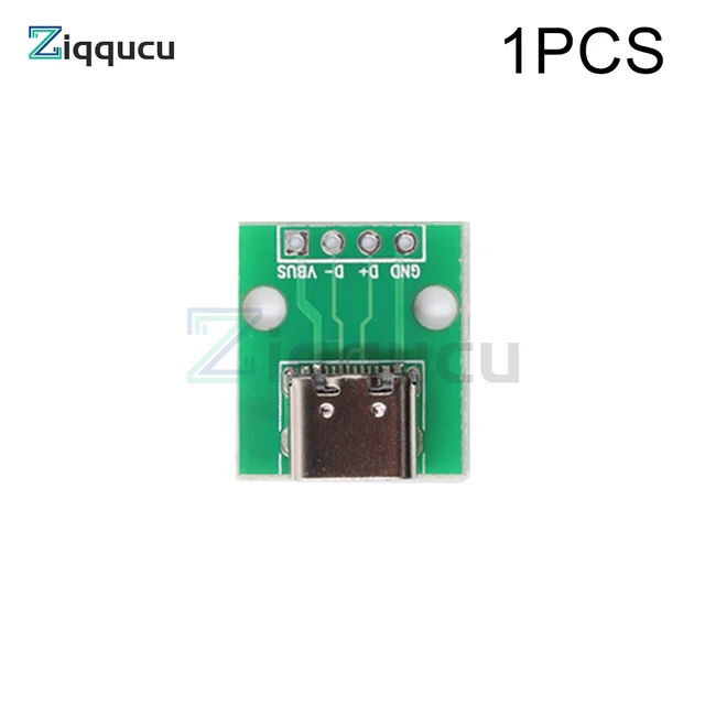 10PCS USB Type-C Breakout Board Serial Basic Breakout Female Connector ...
