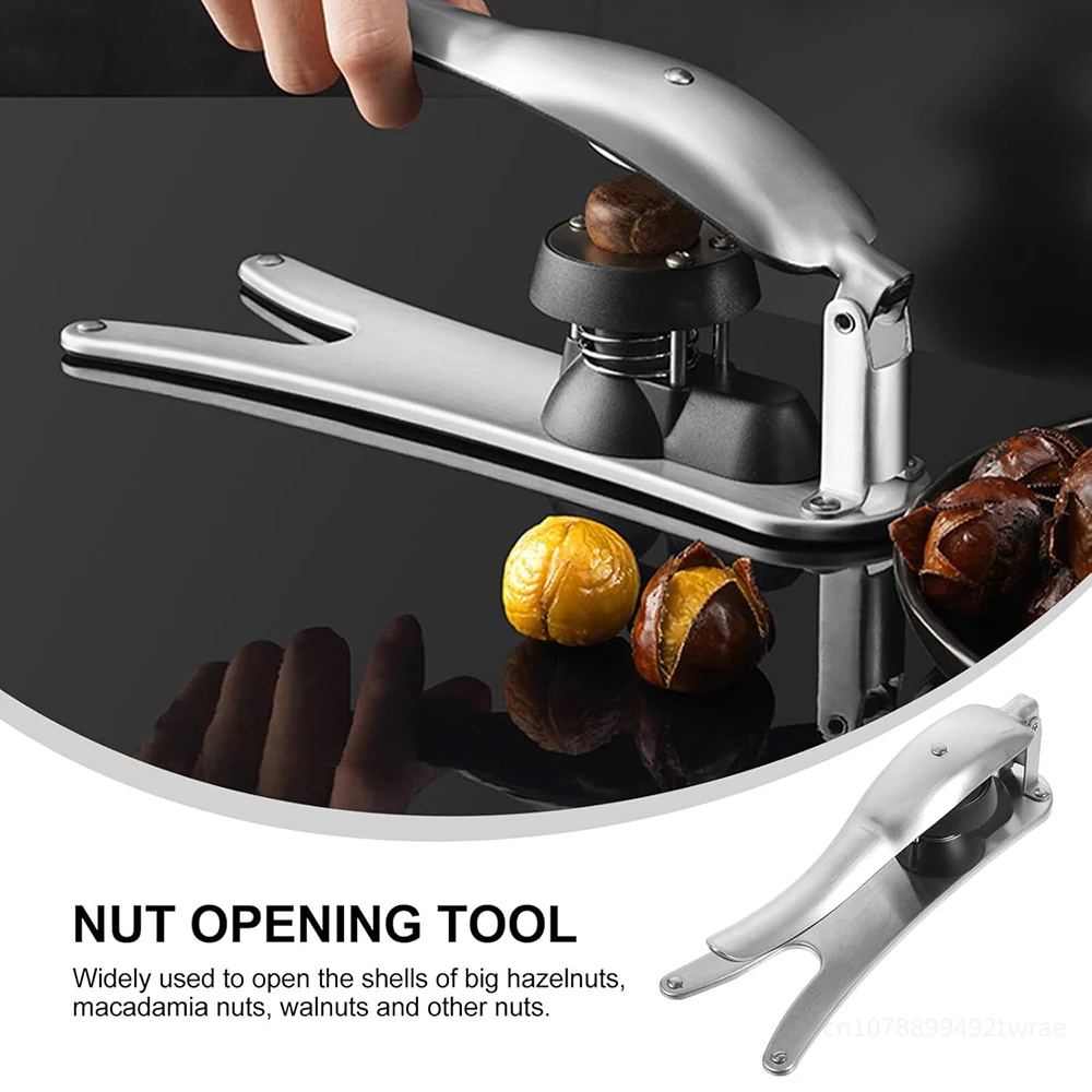 Stainless-Steel-Nut-Cracker-Chestnut-Clip-Chestnut-Opening-Tool-Manual ...