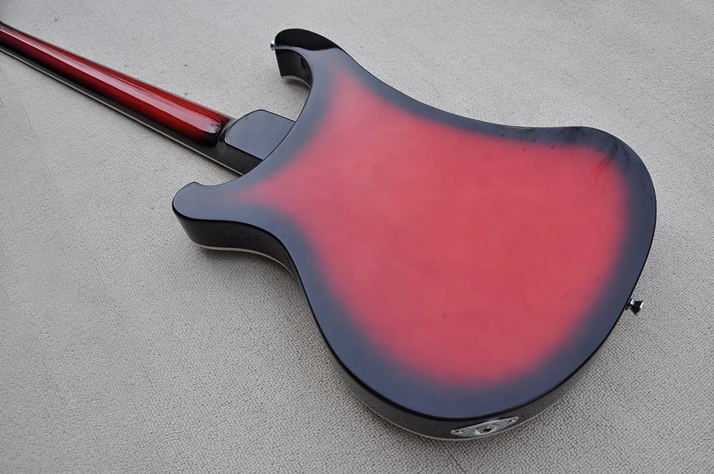 Red And Black Bass Guitar