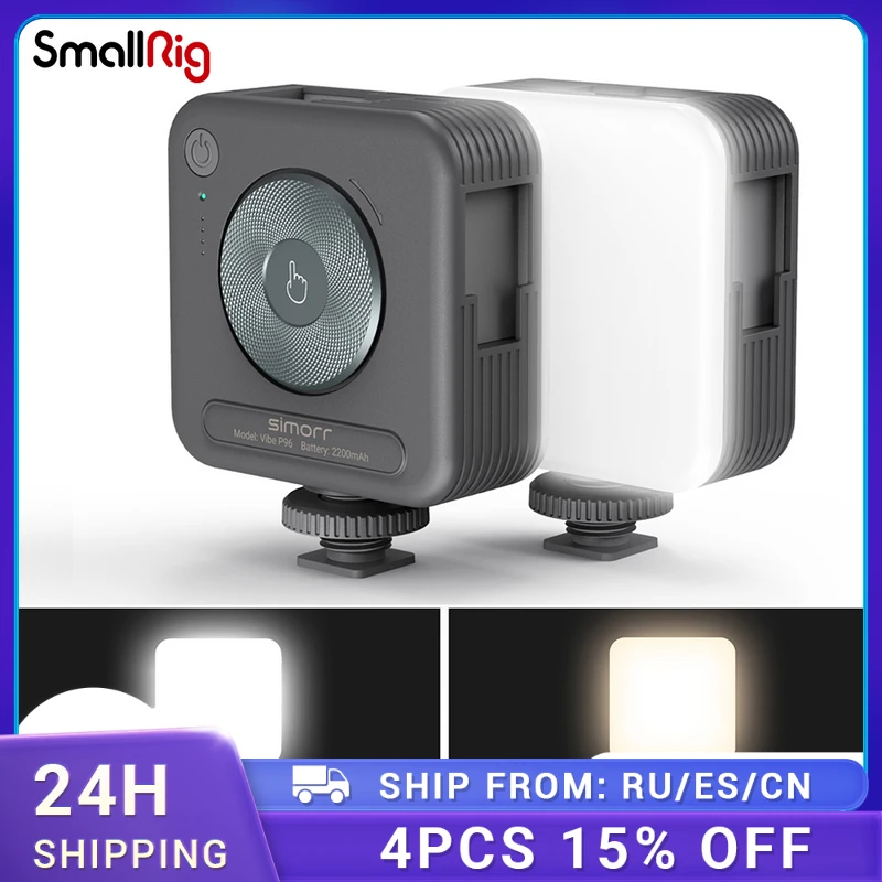 Smallrig P96 Led Video Light Mini Led Camera Lights 2200mah 6500k Zoom ...