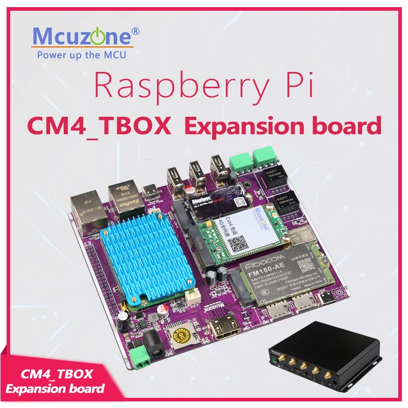 Raspberry Pi Cm4_tbox Expansion Board 5g 4g Lte Nvme Ssd Pcie M.2 Rs485 ...