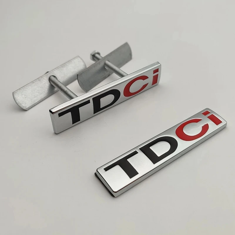 3d Metal Logo TDCI Badge Car Front Grill Emblem Trunk Decal For Ford ...