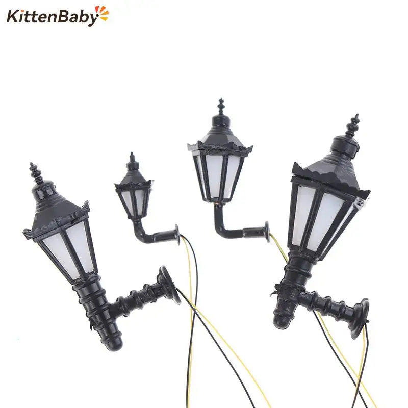Dollhouse Miniature Wall Lamp Led Simulation Mini Street Light Toy ...