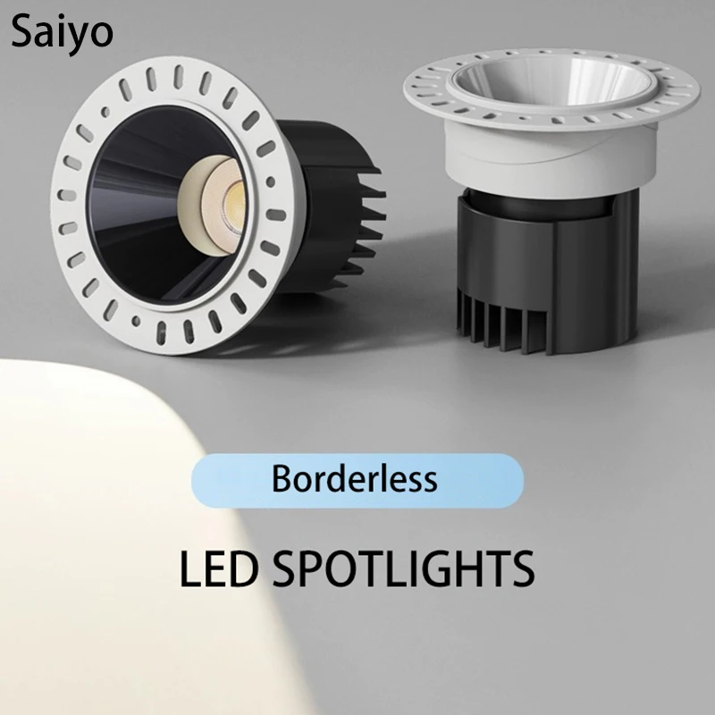 Led-Borderless-Spotlights-Anti-Glare-Wall-Washing-Spot-Light-COB ...