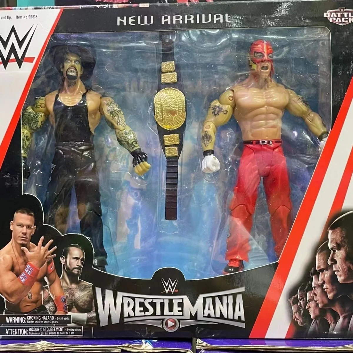 BIG Wwe Action Figure Challenge Arena Wrestling Gladiator Moving Figure ...