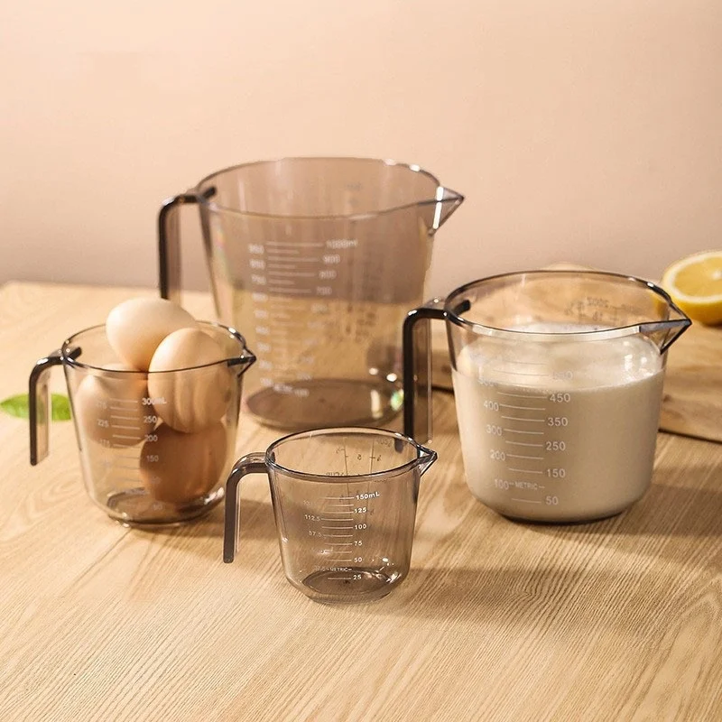 150/300/600/1000ml Measuring Cup with Scale Handle Plastic Tip Mouth ...