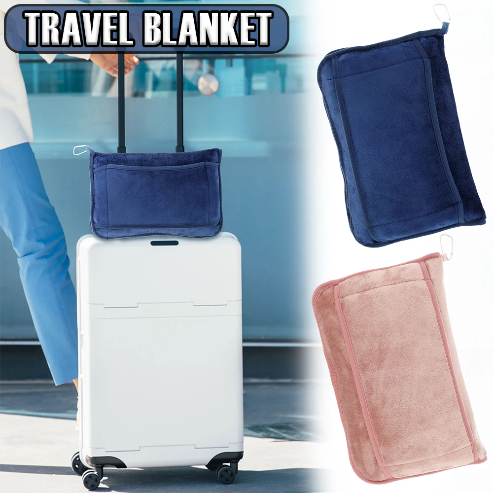 Portable-Travel-Blanket-Soft-Flannel-Airplane-Blanket-Foldable-2-In-1 ...