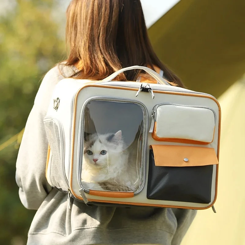 HOOPET-Cat-Carrier-Bags-Windproof-Outdoor-Travel-Backpack-for-Cat-Small ...
