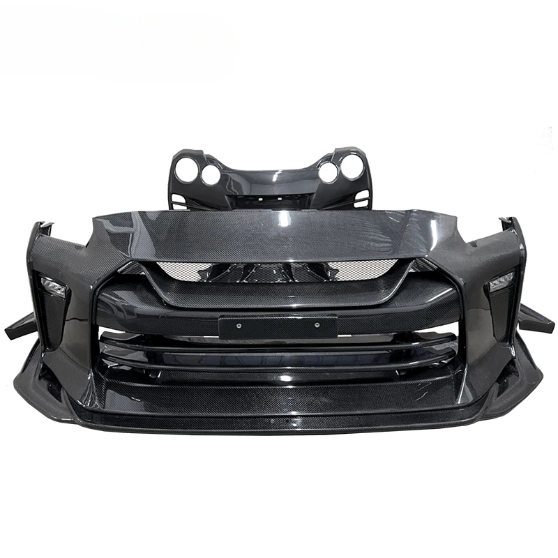 Updated-full-carbon-fiber-top-secret-front-bumper-for-NISSAN-GTR-R35 ...
