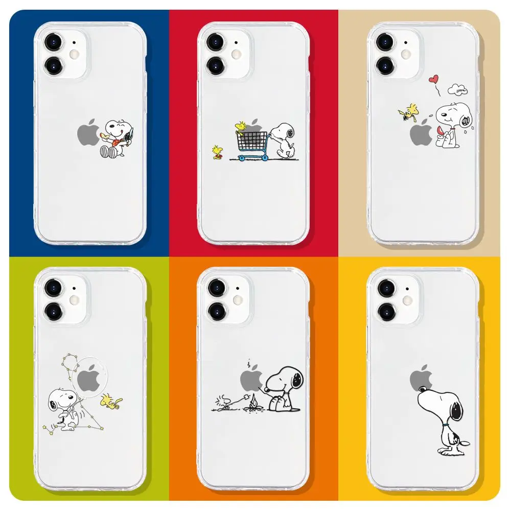 Snoopys-Cute-Cartoon-Phone-Case-For-iPhone-15-14-13-12-Mini-11-Pro-Max ...