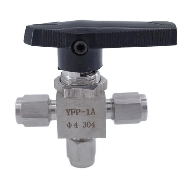 Free ship Tee Ball valve 3 6 8 10 mm 1/8 1/4 3/8 1/2 inch hard tube ...