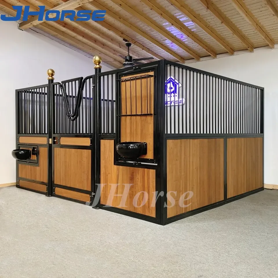 free-standing-horse-equipment-equestrian-bamboo-steel-horse-stable ...