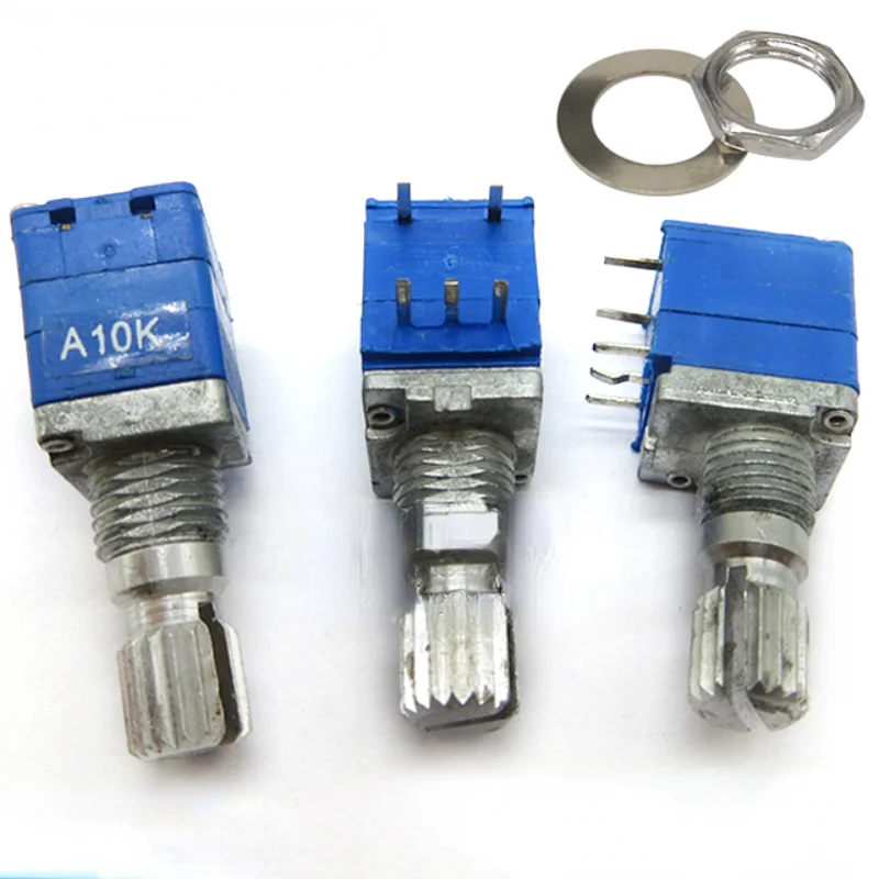 5PCSPrecision-R097-Potentiometer-With-Switch-5-Pin-Single-Connection ...