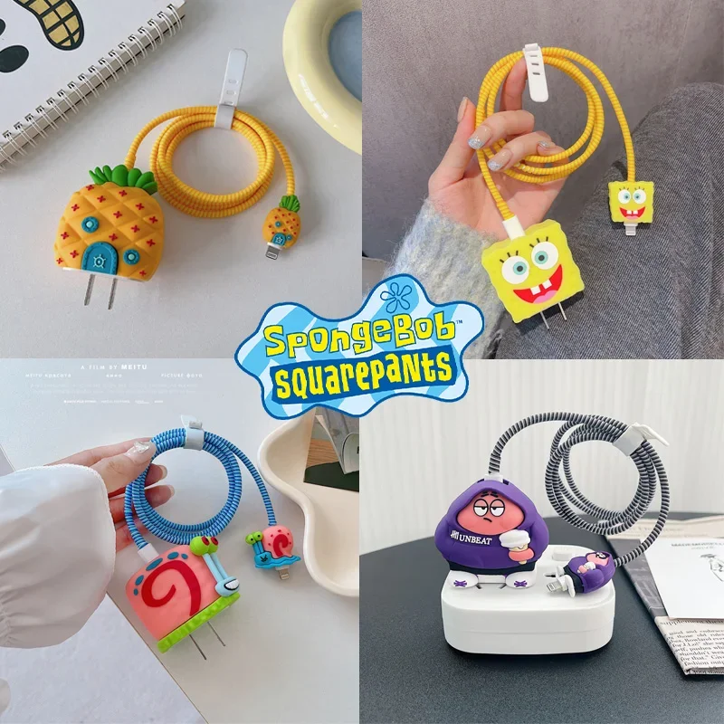 SpongeBob-3D-Soft-Silicone-Charger-Case-for-Iphone-14-13-Pro-18w-20w ...