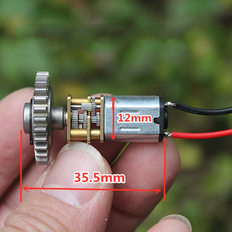 Mini N20 Full Metal gearbox Gear Motor DC 3V~6V 5V 60RPM Slow Speed ...