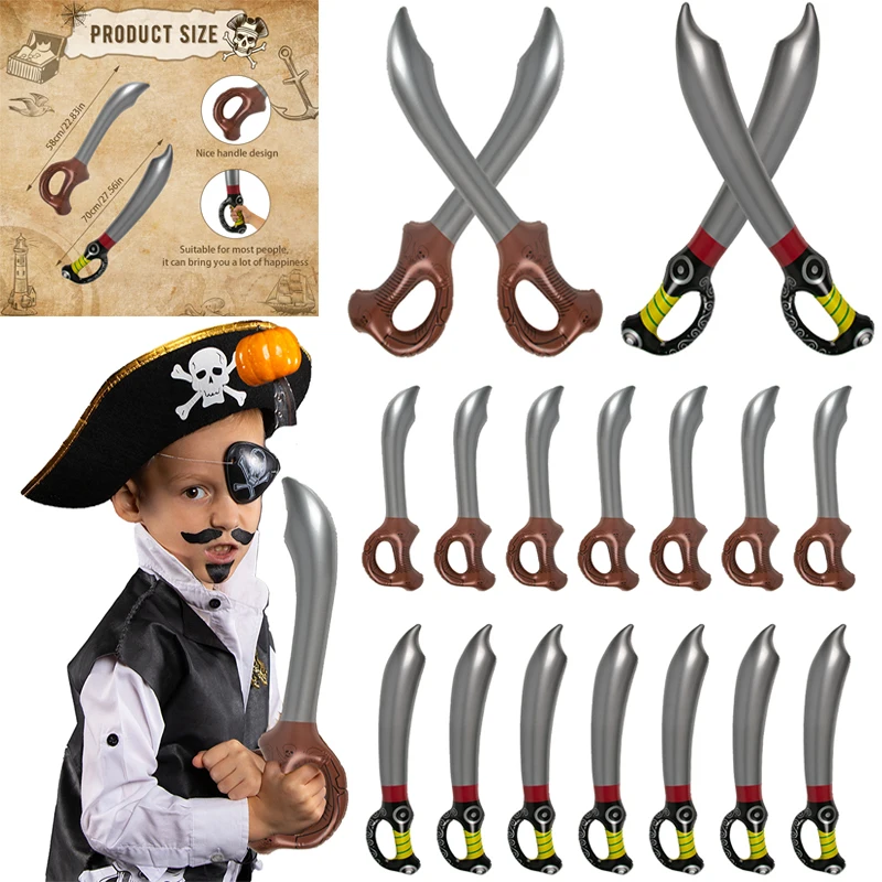 3-6Pcs-Pirate-Inflatable-Pirates-Swords-Inflated-Knife-Pirate-Party ...