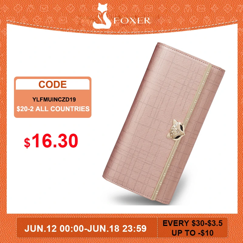 Foxer Women Leather Wallet | Women Purse Brand Foxer | Foxer Womens ...